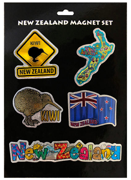 6 Pack Foil Magnets - New Zealand – Souvenir Factory Shop