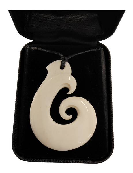 Koru Bone Carving - Carved by Peter Mitchell, NZ - #022 – Souvenir ...