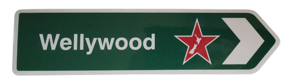 Road Sign Magnet - Wellywood – Souvenir Factory Shop