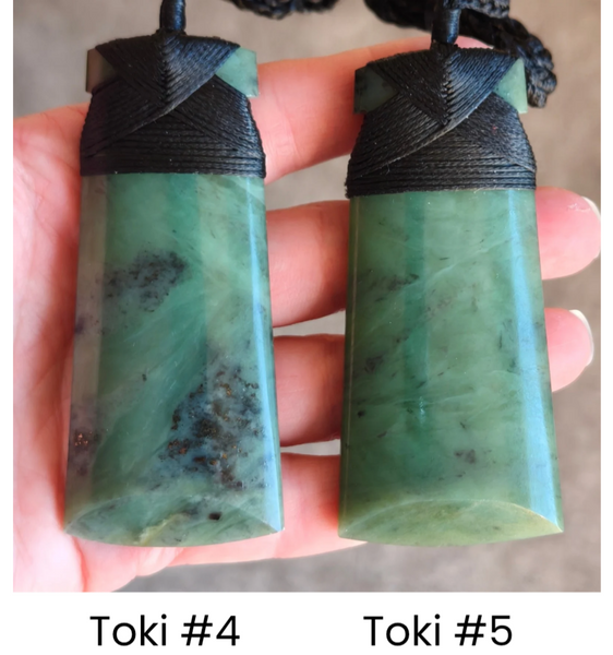 NZ Greenstone Toki 77mm #43* – Souvenir Factory Shop