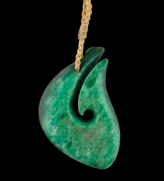 NZ Aotea Stone - Matau/Hook - 57mm #A308 – Souvenir Factory Shop