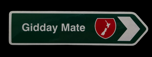 Road Sign Magnet - Gidday Mate – Souvenir Factory Shop