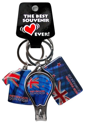 3 Pack NZ Flag Keyrings – Souvenir Factory Shop